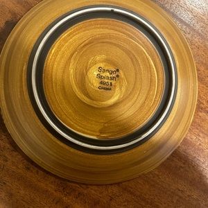 Sango | Dining | Eight Harvest Gold Sango Splash Stoneware 1 Inch ...